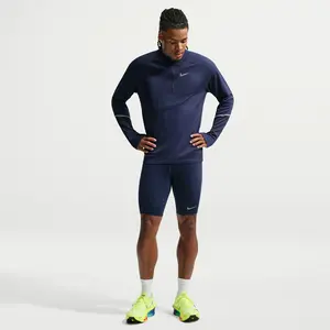 Nike Stride Dri-fit 1/2-length Running Tights - Blue