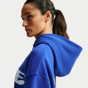 Nike Studio Fleece Cropped Oversized Pullover Hoodie