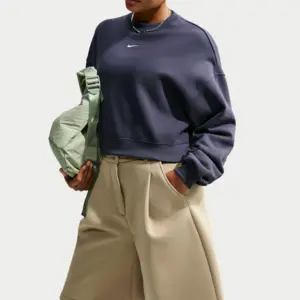 Nike Studio Fleece Weight Oversized Cropped Crew