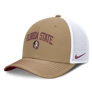 Nike Florida State Primetime Arched Dri-fit College Trucker Adjustable Hat - Brown