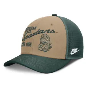 Nike Michigan State Legacy Rise Trucker Adjustable Hat - Brown