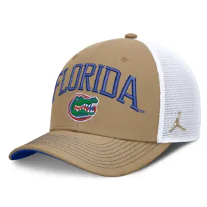 JORDAN Florida Primetime Arched Brand Dri-fit College Trucker Adjustable Hat - Brown