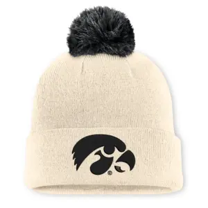 Nike Iowa Campus Prep Script College Cuffed Pom Beanie - Brown