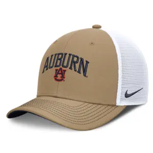 Nike Auburn Primetime Arched Dri-fit College Trucker Adjustable Hat - Brown