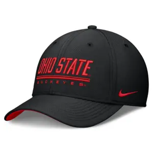 Nike Ohio State Sideline Rise Dri-fit College Hat - Black