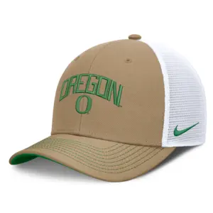 Nike Oregon Primetime Arched Dri-fit College Trucker Adjustable Hat - Brown