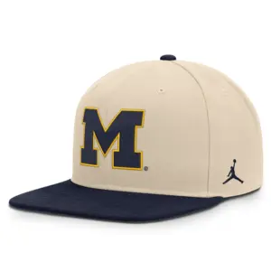 JORDAN Michigan Campus Prep Brand Dri-fit College Adjustable Hat - Brown