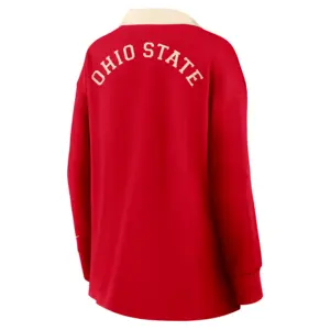 Nike Ohio State Academic Dri-fit Oversized Long-sleeve Polo
