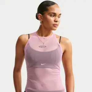 Nike Sportswear Tight Sheer Tank Top - Pink