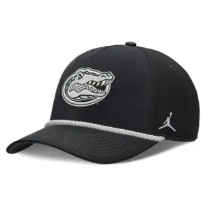 JORDAN Florida Sideline Rope Rise Brand College Adjustable Hat - Black