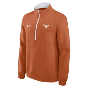 Nike Texas Primetime Primary Logo College 1/2-zip Crew - Orange