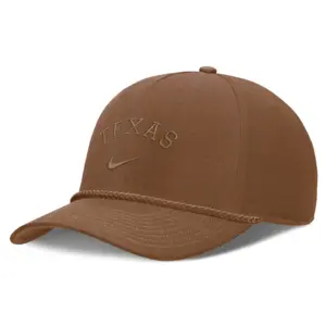 Nike Texas Campus Prep Tonal Rope Rise College Adjustable Hat - Brown