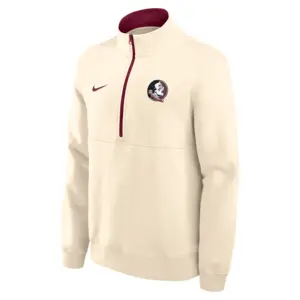 Nike Florida State Primetime Primary Logo College 1/2-zip Crew - Brown