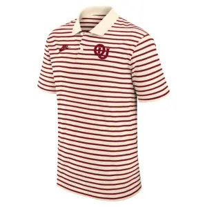 Nike Oklahoma Legacy Striped Dri-fit College Polo - Brown