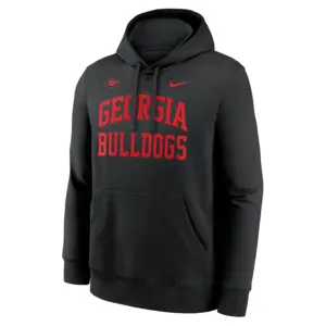 Nike Georgia Primetime Arched Club College Pullover Hoodie - Black