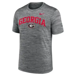 Nike Georgia Primetime Arch Logo Velocity Dri-fit College T-shirt - Grey