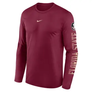 Nike Florida State Primetime Stack Legend Dri-fit College Long-sleeve T-shirt - Red