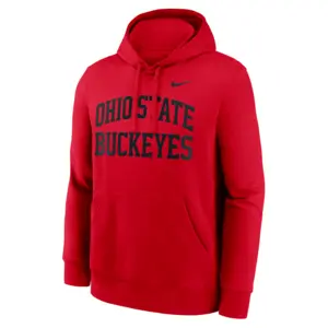 Nike Ohio State Pullover Hoodie - Red
