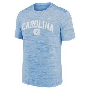 JORDAN North Carolina Primetime Arch Logo Velocity Dri-fit College T-shirt - Blue