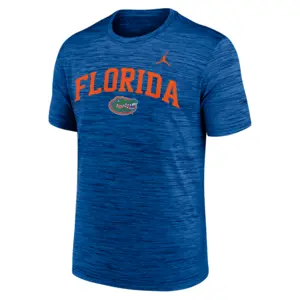 JORDAN Florida Primetime Arch Logo Velocity Dri-fit College T-shirt - Blue