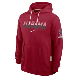 Nike Alabama Sideline Standard Issue Dri-fit College Pullover Hoodie - Red