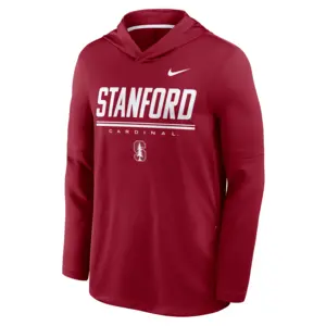 Nike Stanford Cardinal Long-sleeve Hooded Top - Red