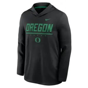 Nike Oregon Ducks Sideline Dri-fit College Long-sleeve Hooded Top - Black