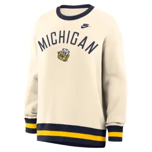 Nike Michigan Legacy College Oversized Pullover Crew
