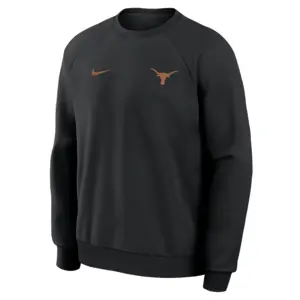 Nike Texas Premium Performance Dri-fit College Pullover Crew - Black