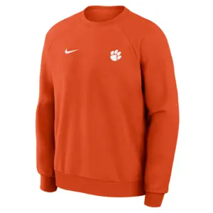 Nike Clemson Premium Performance Dri-fit College Pullover Crew - Orange