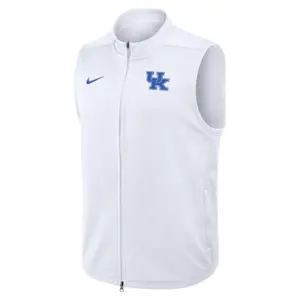 Nike Kentucky Primetime Victory Therma-fit College Full-zip Vest - White