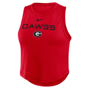 Nike Dri-fit Cropped Tank Top - Red