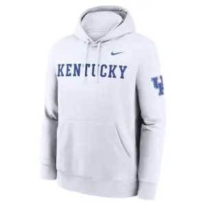 Nike Kentucky Sideline Club College Pullover Hoodie - White