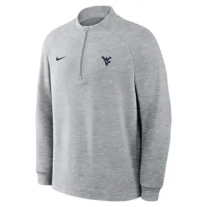 Nike West Virginia Par Therma-fit College Half-zip Pullover - Grey