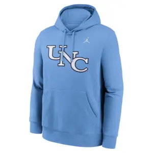JORDAN Brand North Carolina Sideline Club Pullover Hoodie - Blue