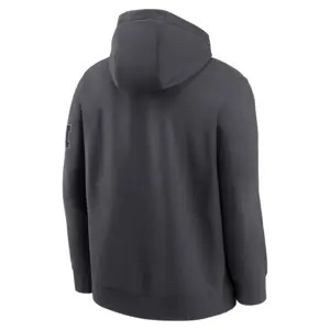 JORDAN Brand Michigan Sideline Club Pullover Hoodie - Grey