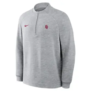 Nike Oklahoma Par Therma-fit College Half-zip Pullover - Grey