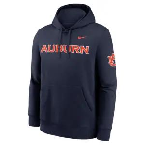 Nike Auburn Sideline Club College Pullover Hoodie - Blue