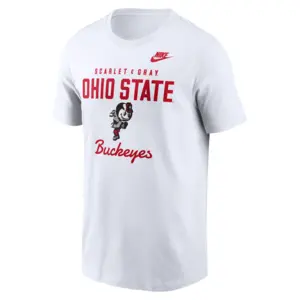 Nike Ohio State Legacy Stacked Est College T-shirt - White