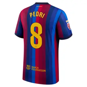 Nike Pedri Fc Barcelona Match Home Aero-fit Soccer Jersey - Red