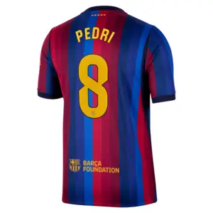 Nike Pedri Barcelona 2026/27 Stadium Home Dri-fit Soccer Jersey - Red