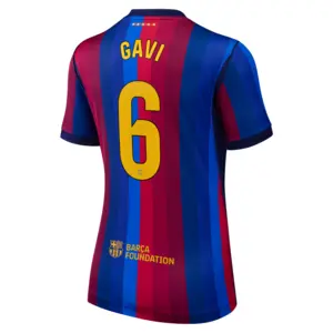Nike Fc Barcelona 2026/27 Gavi Stadium Home Dri-fit Soccer Jersey - Red