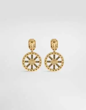 Dolce & Gabbana Carretto Wheel Clip Earrings - Multicolor