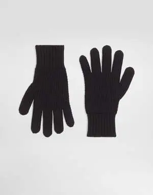 Dolce & Gabbana Knitted Virgin Wool Gloves