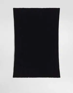 Dolce & Gabbana Rib-knit Neck Warmer With Logo Detail