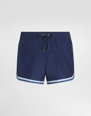 Dolce & Gabbana Canvas Swim Boxer Shorts - Blue