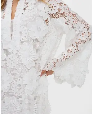 MARIELLE STOKKELAAR Florence Lace Dress - White