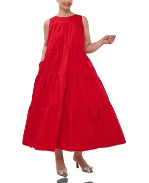 MARIELLE STOKKELAAR Eleonore Maxi Dress Red