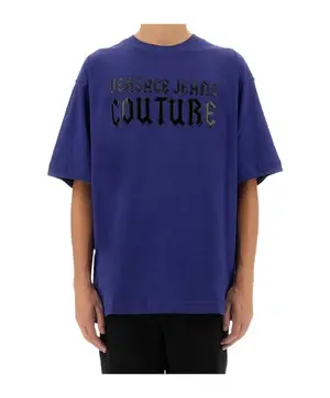 Versace Logo-patch Crewneck T-shirt
