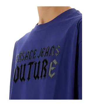 Versace Logo-patch Crewneck T-shirt